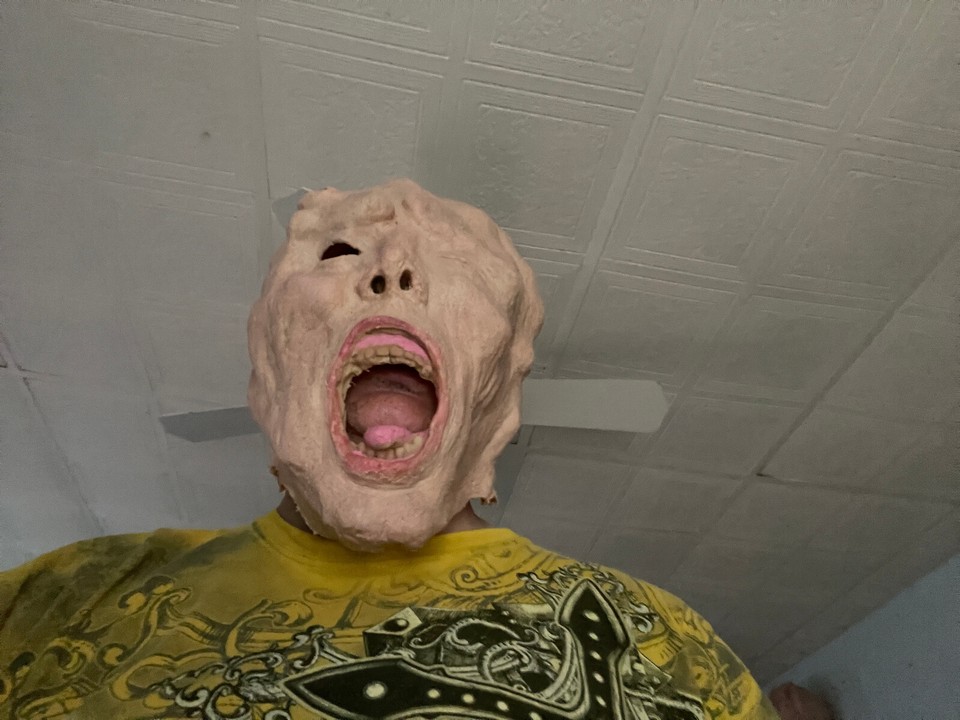 Scary Halloween monster mask altered states deformed | eBay