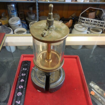 Vintage Lunkenheimer #6 Engine Oiler Hit & Miss Engine Brass & Glass # ...