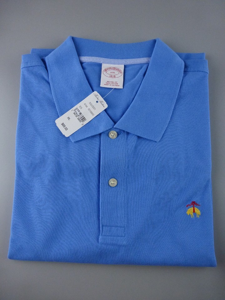 BROOKS BROTHERS POLO SHIRT 1818 Men's Pastel Colors ORIGINAL Fit XL 2XL ...