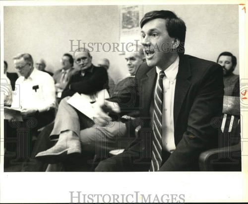 1989 Press Photo Cortland Mayor Martin Mack rips possible U-Dump in ...