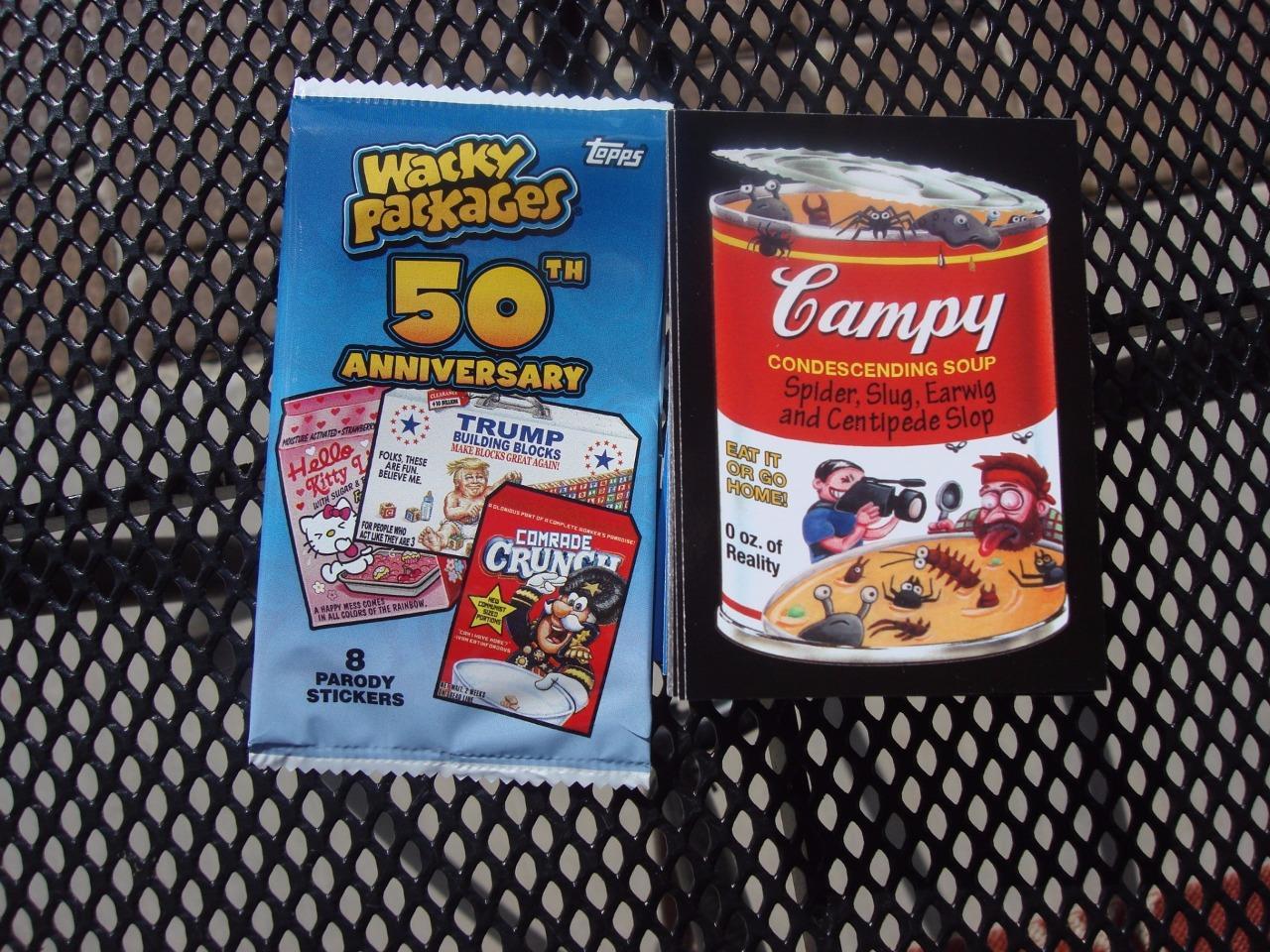 2017 TOPPS WACKY PACKAGES 50TH ANNIVERSARY COMPLETE SET OF 90 CARDS NEW ...