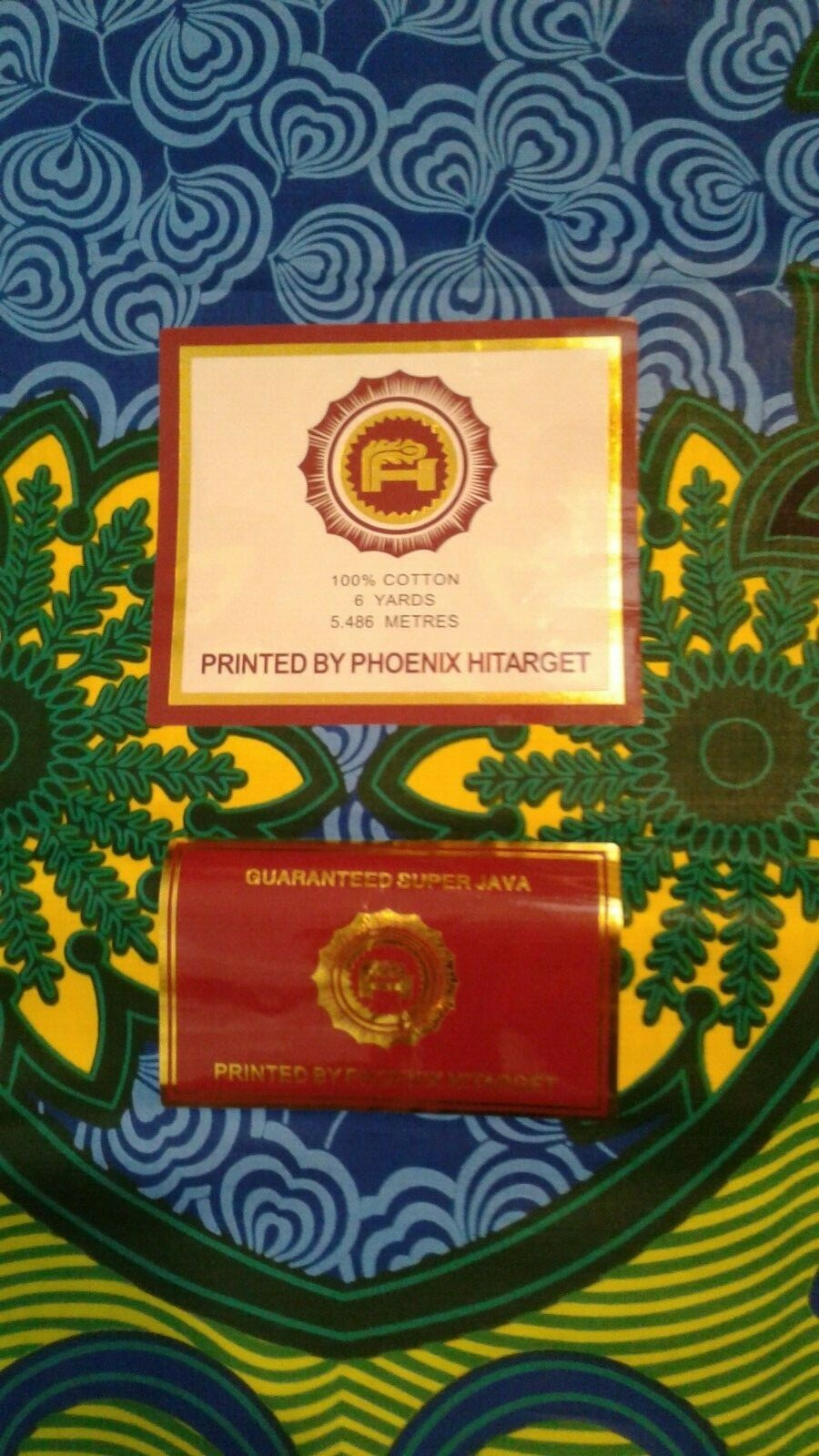 African inspired wax print fabric 6 yards Phoenix Hitarget cotton ...