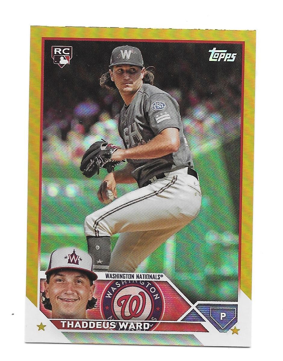 2023 Topps Update Series THADDEUS WARD RC Gold Foil WASHINGTON ...