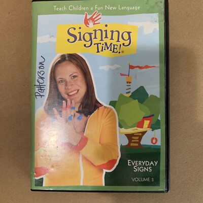 Signing Time! Volume 3: Everyday Signs - DVD - Ntsc Sign Language | eBay