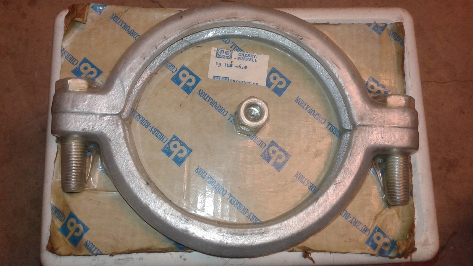 6.5" Sanitary Clamp. Cherry Burrell Bolt Style clamp for 6.5" sanitary ...