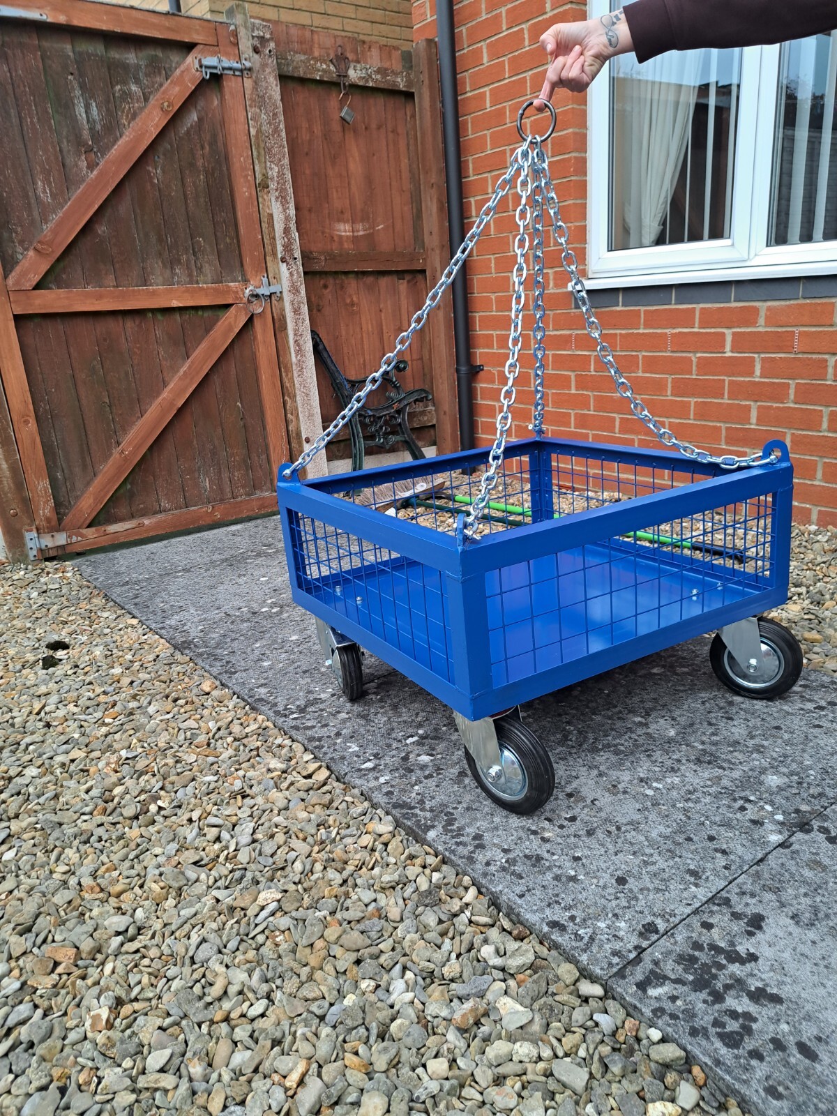 Brick, Block, Tool, builders Winch Basket , Scaffold, hoist . Trolley ...