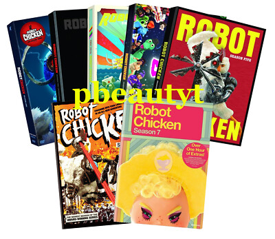 Robot Chicken Seasons 1-7(DVD,14 Discs,7 Sets)NEW Vol Season One 2 3 4 ...