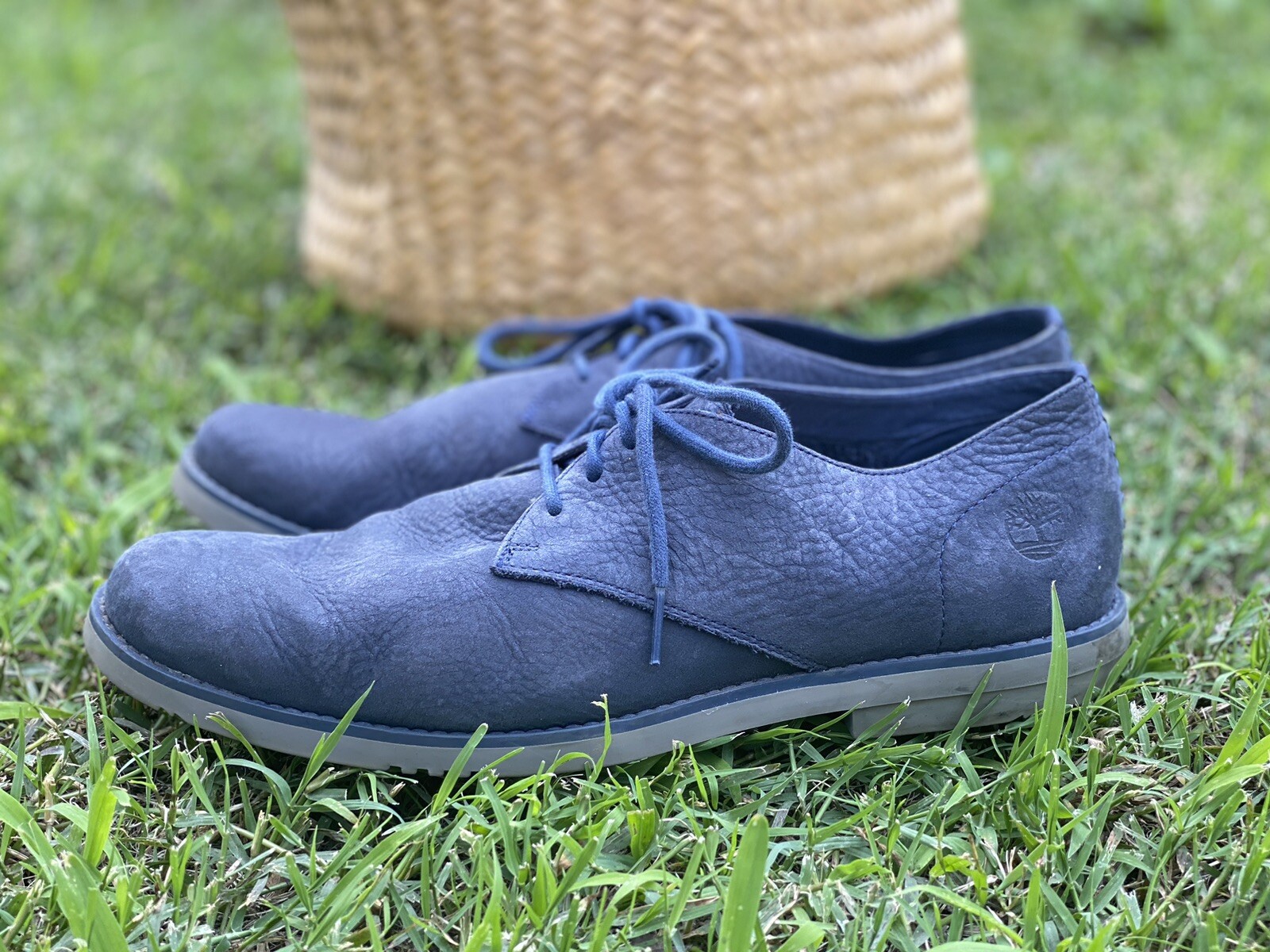 Men’s Timberland Ortholite Shoes Navy Suede Size 8 - Gem