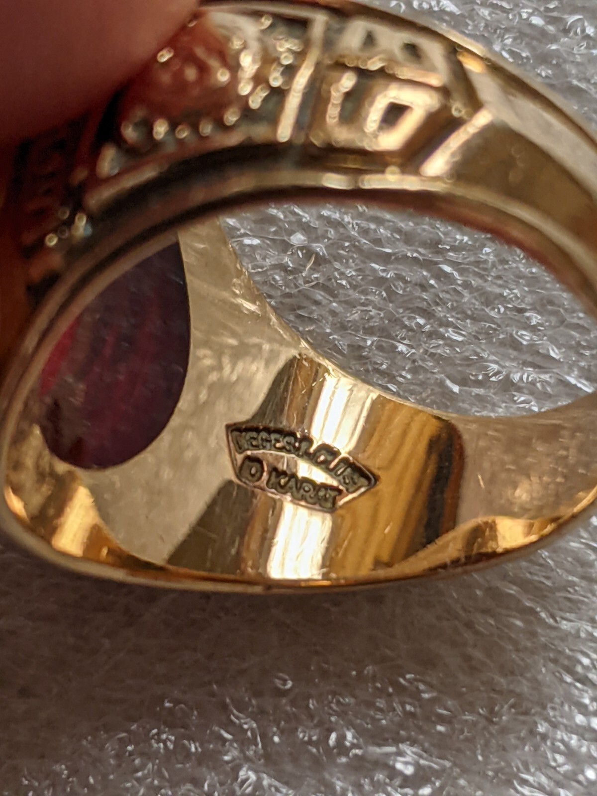 1968 Easton Pa High School Red Rovers Solid 10k Ruby Dieges & Clust ...