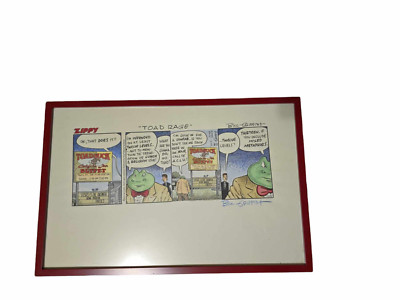 Signed Framed Zippy Comic Print, authenticated by artist Bill Griffith ...
