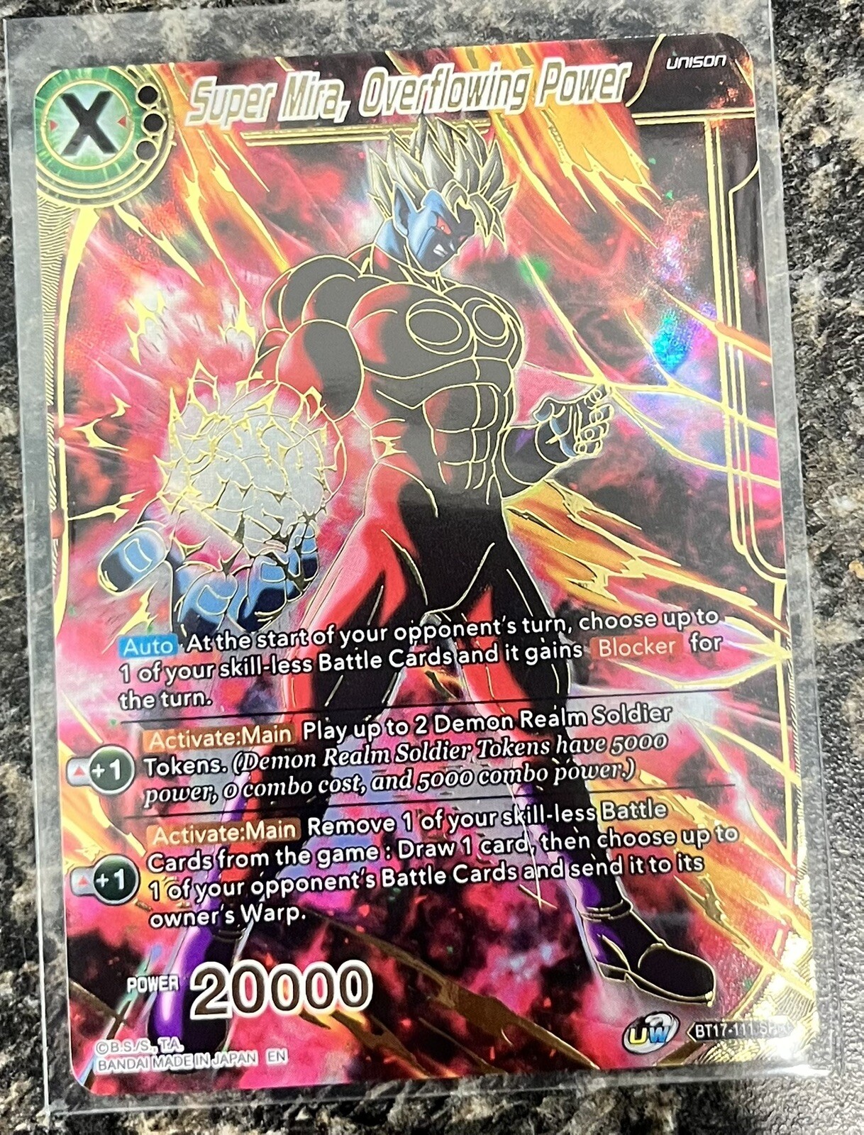 Super Mira Overflowing Power SPR NM Dragon Ball Super Card BT17 111 | eBay