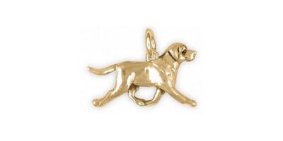 Labrador Retriever Charm Jewelry 14k Gold Handmade Dog Charm LB91X-CG ...