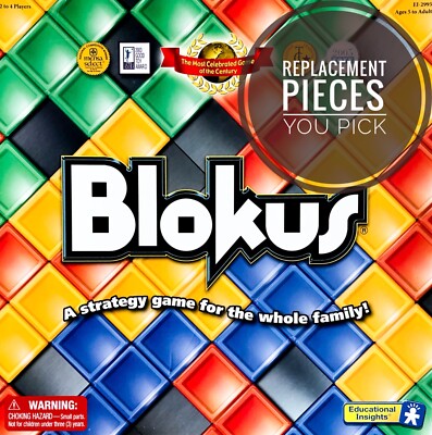 Blokus Game Individual Replacement Pieces Compatible w 2005 2008 2009 ...