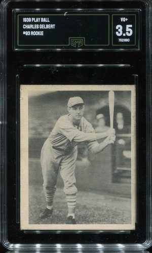 1939 Play Ball R334 #93 Charlie Gelbert Washington Senators - Rookie ...