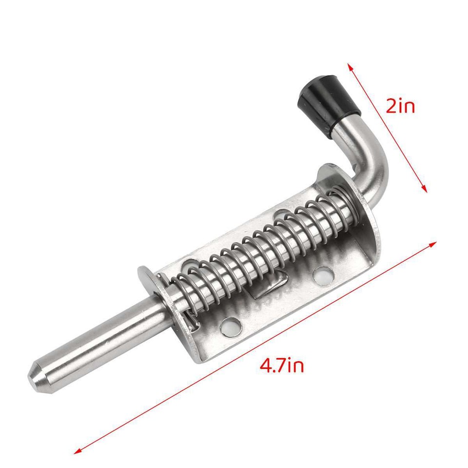 2pcs Spring Pin Latch Lock For Utility Trailer Tail Gate Loaded Heavy ...