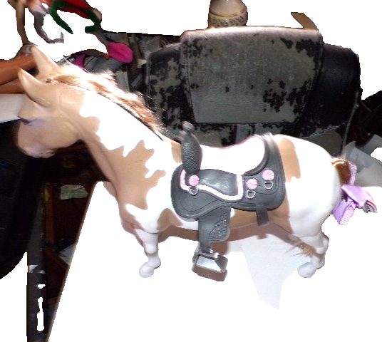 BATTAT Our Generation PALOMINO horse Cream & 18” riding Doll hemet ...