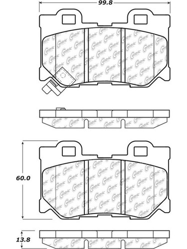 StopTech Street Touring 08-09 For Infiniti FX50/G37 Rear Brake Pads ...