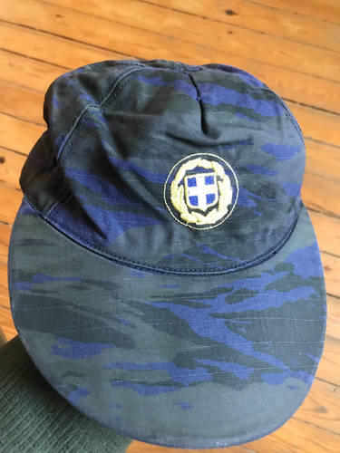 greek hellenic air force utility field ball cap patrol hat blue lizard ...