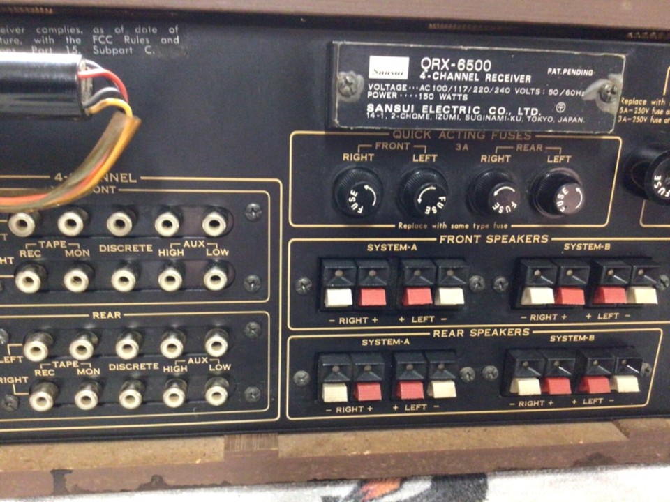 Sansui QRX 6500- 4/2 channel quad stereo receiver | eBay