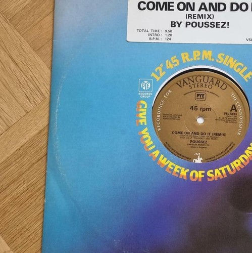 12" LP Disco Vinyl Poussez - Come on and do it UK | eBay
