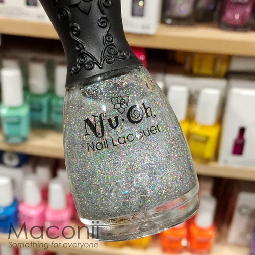 Nfu Oh GS07 - Glitter Series Fine Tiny Silver Grey Holo Holographic ...