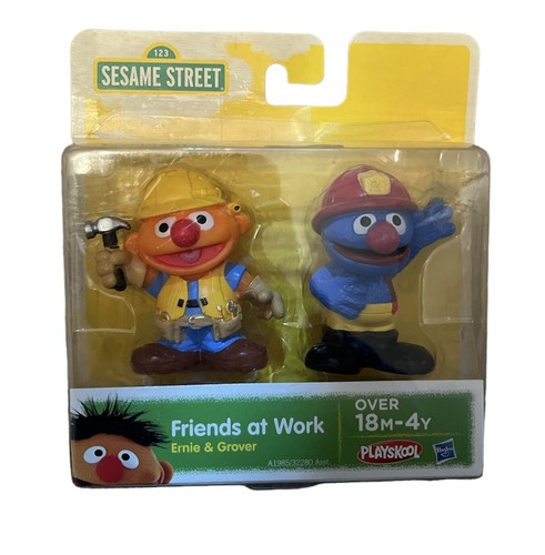Ernie & Grover Action Figure Toy Friends at Work Sesame Street ...
