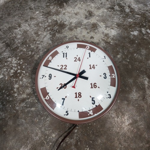 Vintage 24 Hour Wall Clock | eBay
