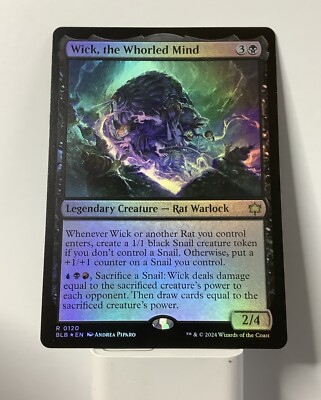 MTG BLB: Wick, the Whorled Mind (Legendary Creature Rat Warlock) Rare ...