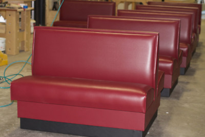 Restaurant Booth 48”L x 42"H single and double side booth, Quick Ship ...