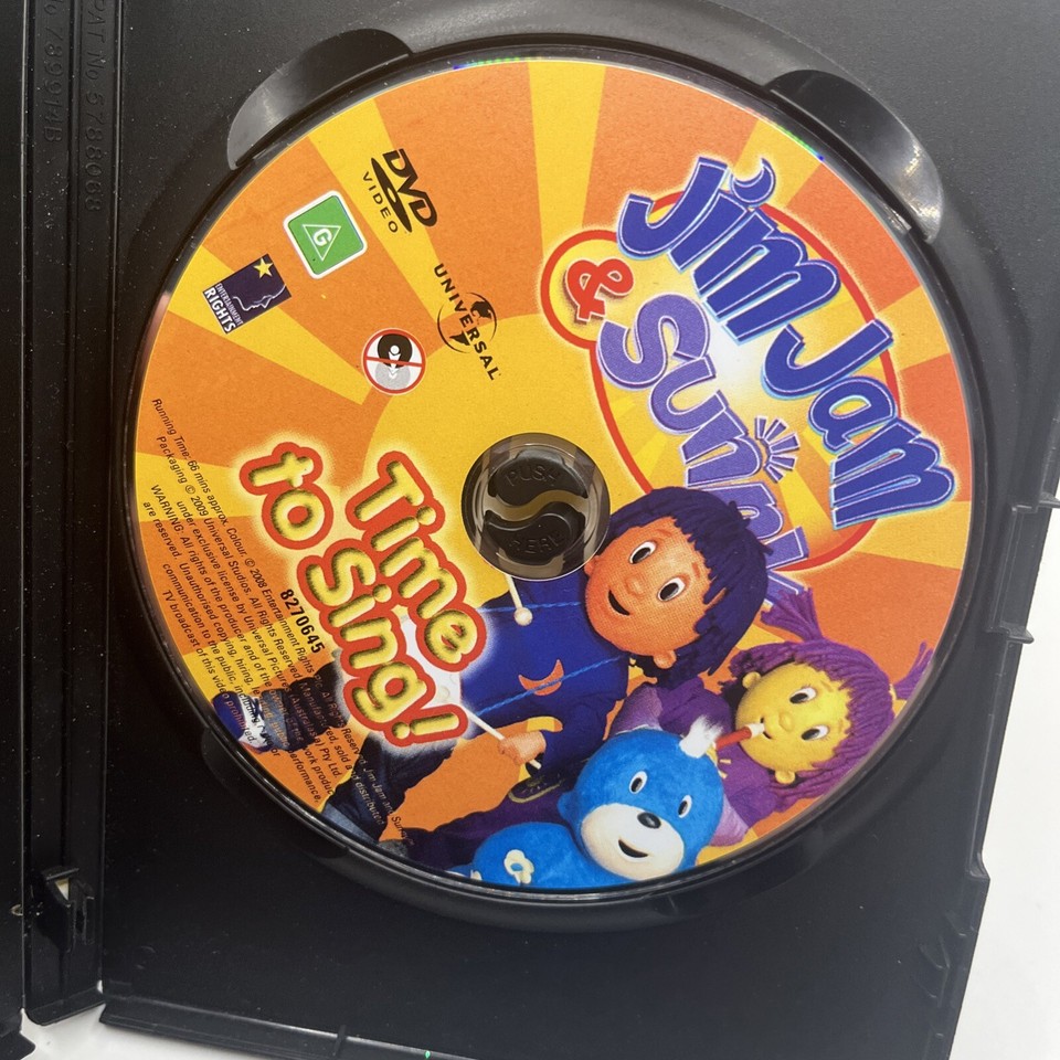 Jim Jam & Sunny - Time to Sing (DVD, 2006) Region 4 5050582706451 | eBay