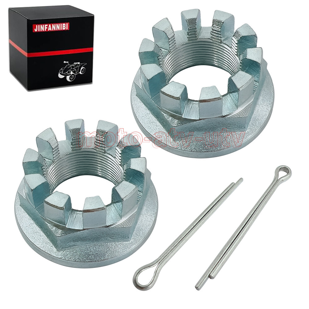 Rear Wheel Axle Nuts w/ Pin For Honda ATV Recon 250 #90304-HM7-A10 ...
