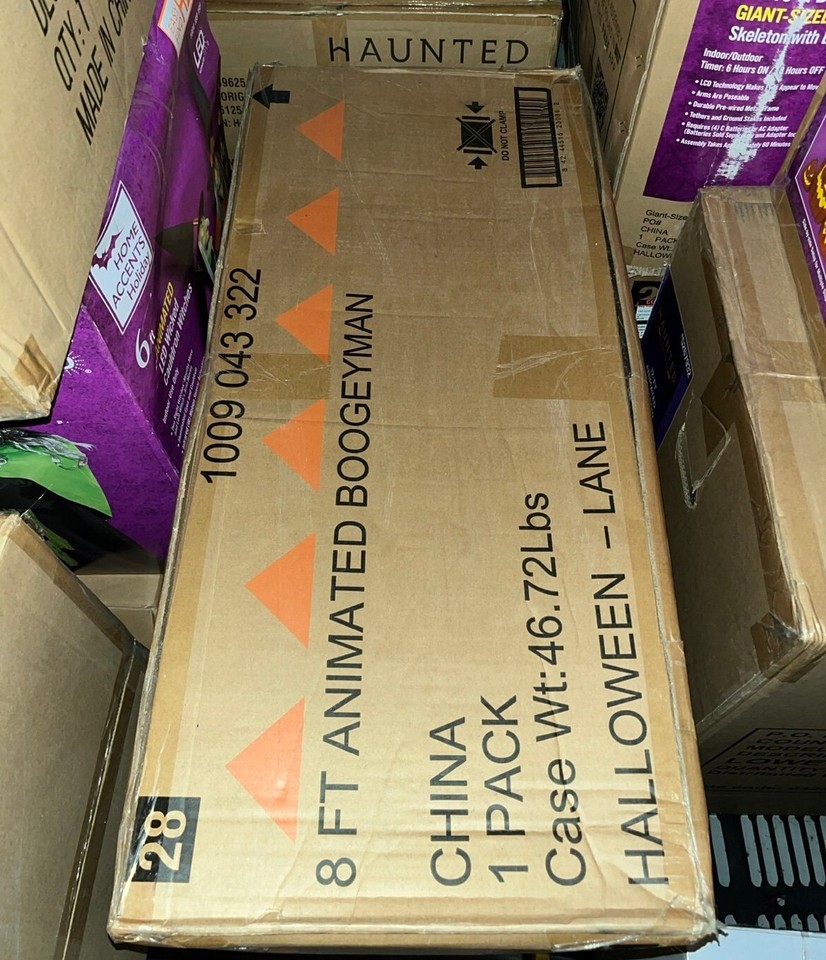 8 Ft. ANIMATED BOOGEYMAN Halloween Animatronic Holiday Prop, NIB | eBay