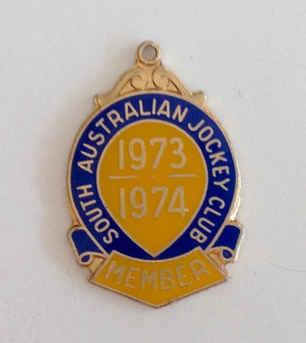 1973 74 Member SAJC South Australian Jockey Club Badge #E1 | eBay