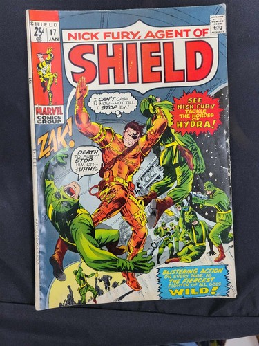 Nick Fury Agent of SHIELD #17 Comic Book 1971 Herb Trimpe Marvel Comics ...
