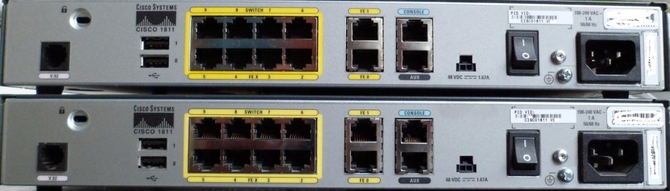 Cisco 1811 or CISCO1801 Integrated Service Router with 128D/32F Flash ...