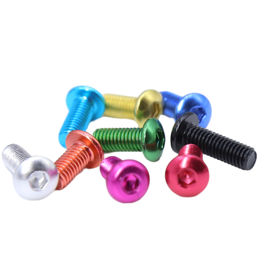 M6 DIY Hex Socket Button Head Bolt Alloy Anodised Pin Universal Fairing ...
