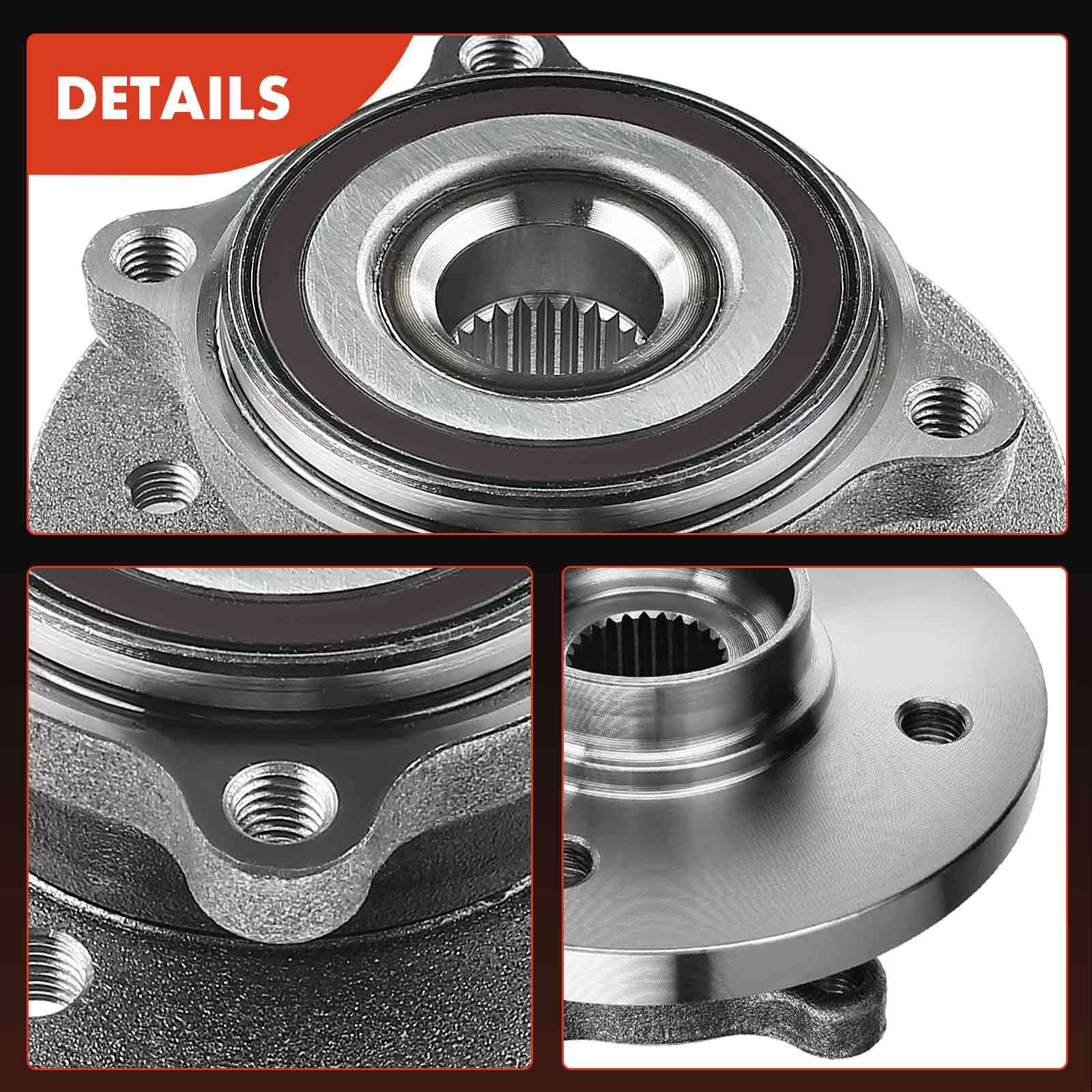 2x WHEEL BEARING HUB & 12MM BOLTS FRONT FOR MINI R50 R52 R53 COOPER ONE ...