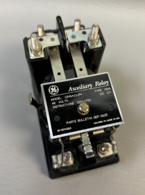 GE 48VDC HGA INSTANTANEOUS AUXILIARY RELAY GEH-1793 12HGA11J54 | eBay