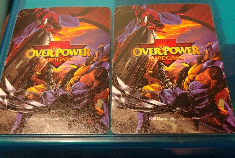 1995 MARVEL OVERPOWER CYCLOPS FEARLESS LEADER & VISUAL SWEEP MINT CARDS ...