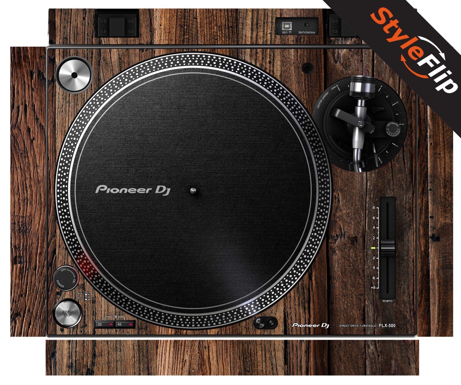 Pioneer PLX-500 | Wood 3 | Protective Decal | StyleFlip Skins | eBay