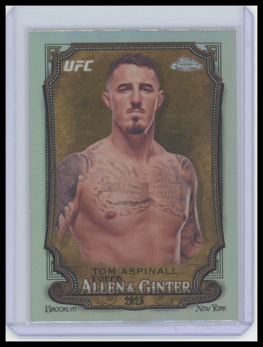 2025 Topps Chrome UFC #AAG-18 Tom Aspinall Allen & Ginter Refractor | eBay