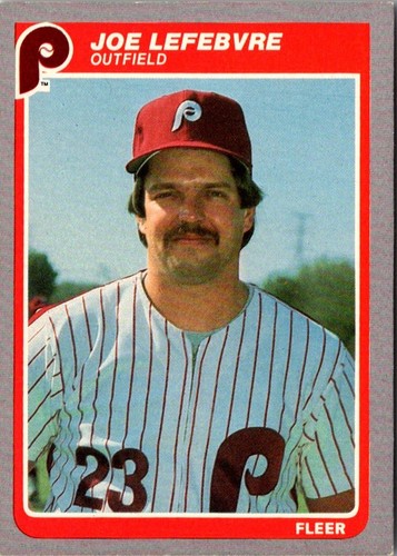 1985 Fleer Joe Lefebvre #257 Philadelphia Phillies Baseball Card | eBay