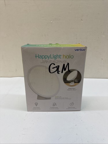 Verilux HappyLight Halo Cordless LED Light Therapy Lamp White ...