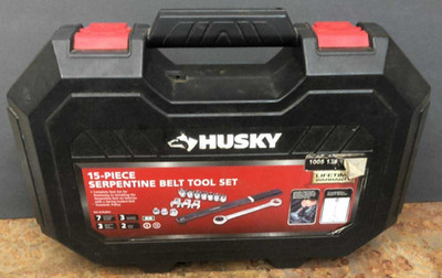 15PC Husky Ratcheting Serpentine Belt Tool Kit Removal Installation ...