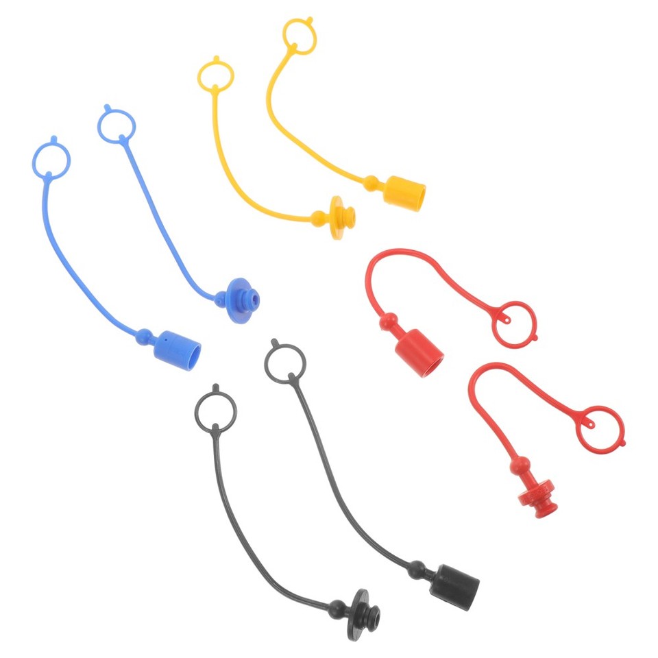 4 Sets Hat Connector Covers Hydraulic Hose Fittings Coupler Male Cap ...