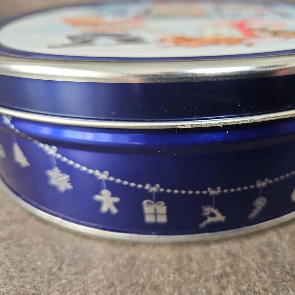 Asda Empty Christmas Scene Danish Butter Cookie Tin for Biscuits or ...