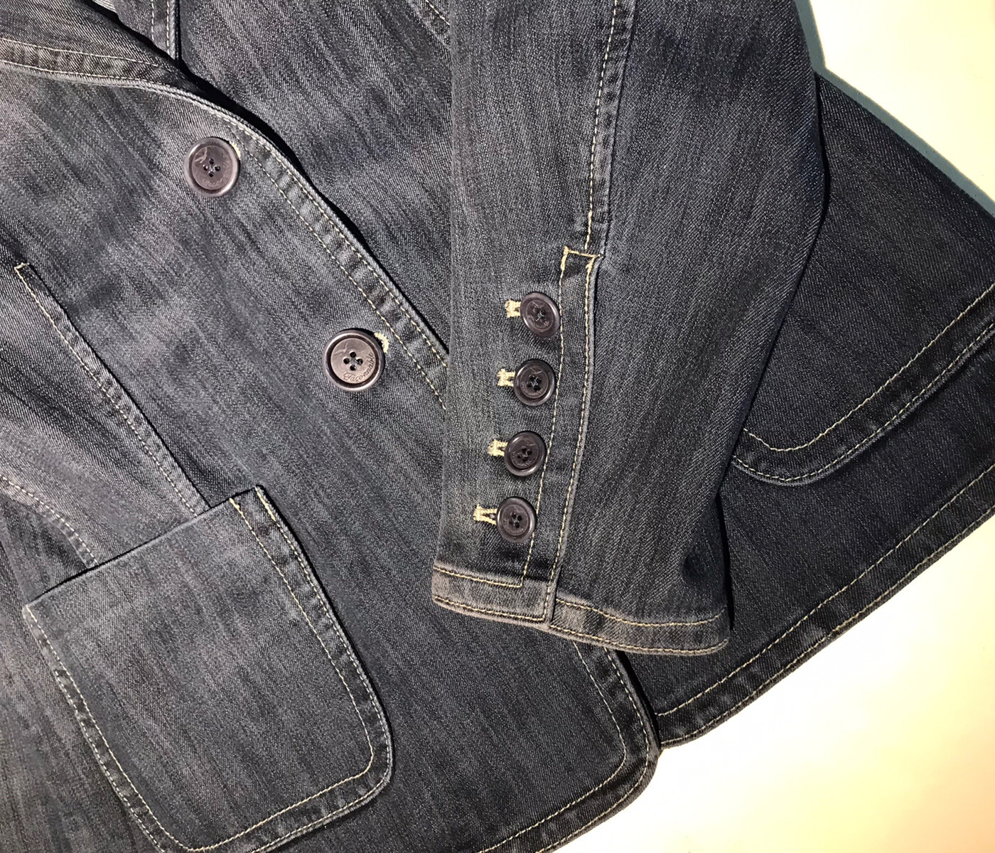 Faconnable Womens Blue denim Jacket Sz XS pre-owned | eBay