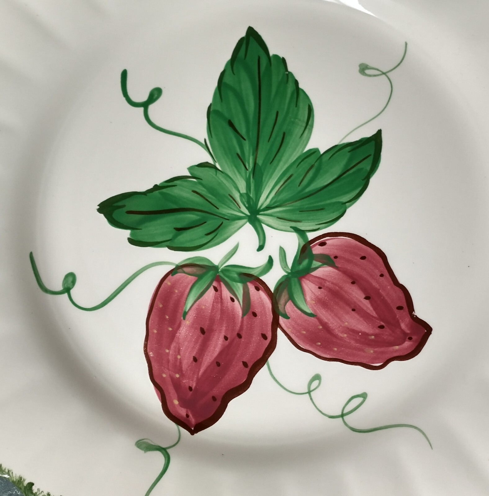 Vintage Blue Ridge Pottery Oval Platter Strawberry 14" X 11.25" *AS IS ...