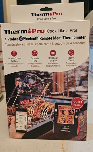 Therm Pro 4 Probe Bluetooth Remote Meat Thermometer (TP-25) Holiday ...