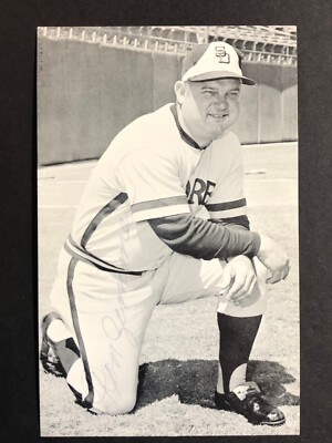 Don Zimmer Padres Signed 3.5x5.25 Photo Auto Autograph Yankees WS Champ ...